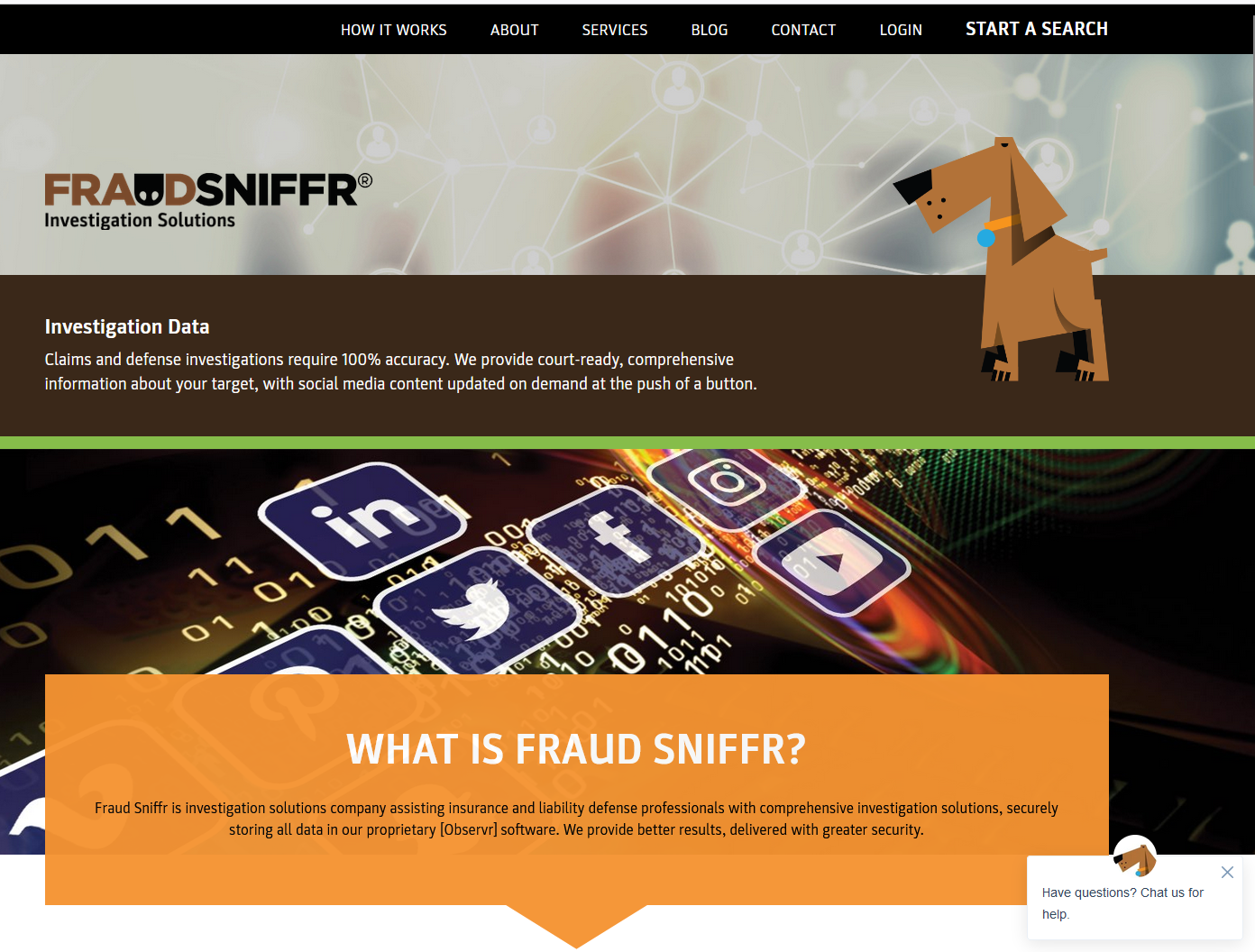Start a Search - Fraud Sniffr Investigations Data Solutions - Social ...